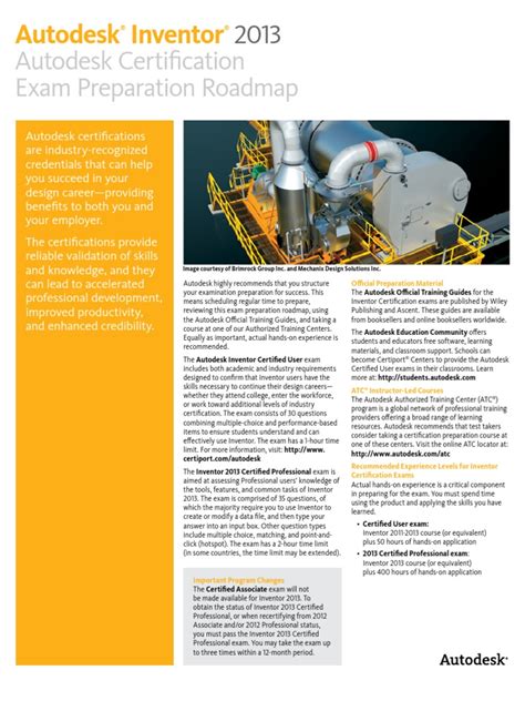 Inventor 2013 Certification Exam Preparation Roadmap Lores Multiple Choice Test Assessment