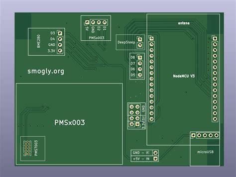 GitHub Bfaliszek Smogly PCB PCB Board For Smogly Sensor ESP8266 ESP32
