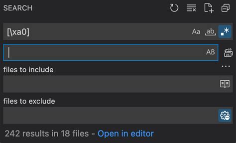 Replace U00a0 Nbsp Or Other Unicode Characters With Vs Code Karstens Blog