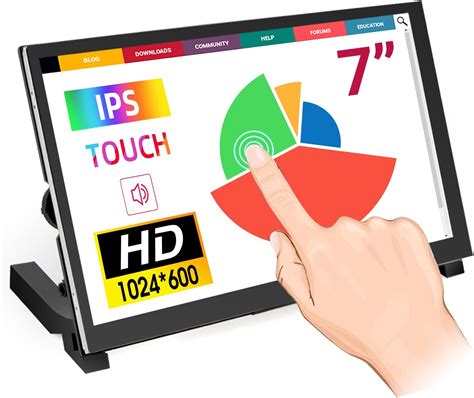 Elecrow Raspberry Pi Screen 7 Inches Touch Screen Monitor 1024x600 Portable Monitor For
