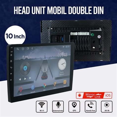 Jual Head Unit Mobil Double Din Media Player Hd Wifi Gps Android 10 Inch 8163 Shopee Indonesia