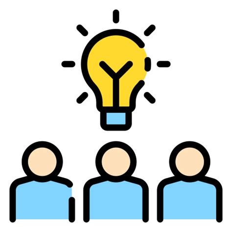 브레인 스토밍 무료 네트워킹개 아이콘