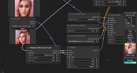Enhanced High Freedom ComfyUI Face Swapping Workflow FaceDetailer InstantID IP Adapter