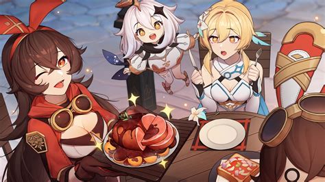 Amber Lumine Paimon Hd Genshin Impact Wallpapers Hd Wallpapers Id