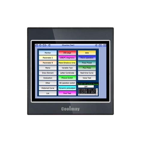 MHz Inch HMI Control Panel RS Modbus RTU Human Machine