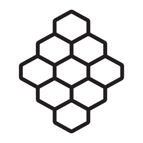 Bee Clipart Honey Comb Outline Illustration In Black And White 48451312 Vector Art At Vecteezy