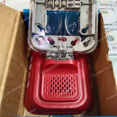 Jual System Sensor P2rl Indoor Wall Horn Strobe Fire Alarm 2wire Red