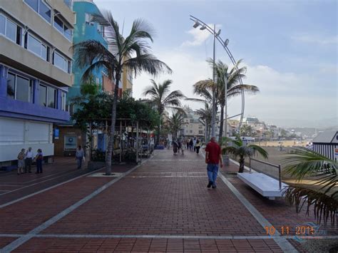 Фото «Прогулка по набережной Playa De Las Canteras из фотогалереи «Ноябрь на Канарах Лас