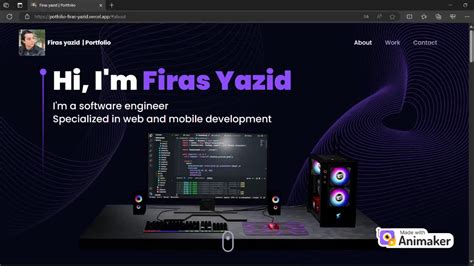 Firas Yazid On Linkedin Portfolio Internshipopportunity Developper React