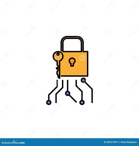 Hacker Lock Icon Can Be Used For Web Logo Mobile App Ui Ux Stock