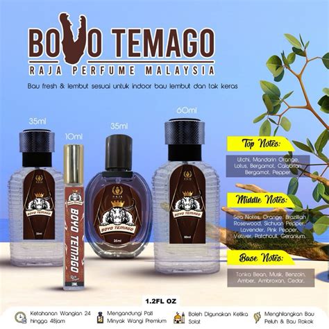 𝗢𝗥𝗜𝗚𝗜𝗡𝗔𝗟💯perfume 35ml Boyo Temago Boyo Tino Boyo Jate Boyo Emas Boyo