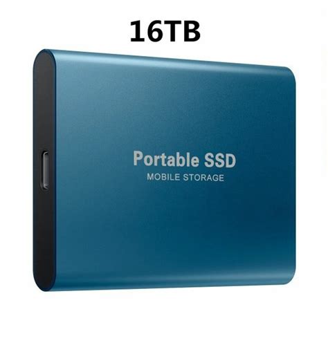 고속 외장형 하드 드라이브 8 테라바이트 16 컴퓨터 휴대용 Usb 31 Hd Type C 저장 장치 솔리드 스테이트 티몬