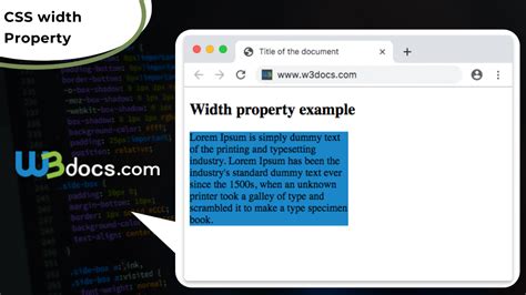 CSS Width Property