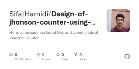 Github Sifathamididesign Of Jhonson Counter Using Embedded Logic Flip Flop In 180nm