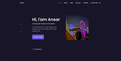 Github Ansar1337responsive Personal Portfolio A Responsive Multi