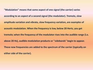 Introduction To AM Modulation PPT