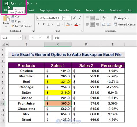 How To Auto Backup Excel File 2 Easy Methods Exceldemy