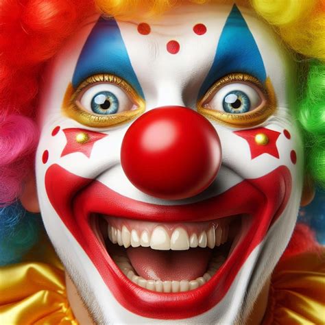 Premium Photo Happy Clown Face
