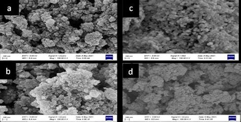 FE SEM Of Unmodified NPs A TiO And B CuO And Modified NPs D Download Scientific