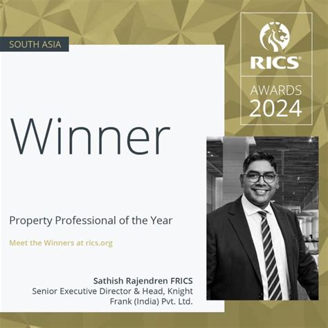 Sathish Rajendren Frics Slcr Mcr Cfm Cid Dei Phd On Linkedin Rics Winner Awards