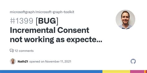 Bug Incremental Consent Not Working As Expected With Filelist Component · Issue 1399
