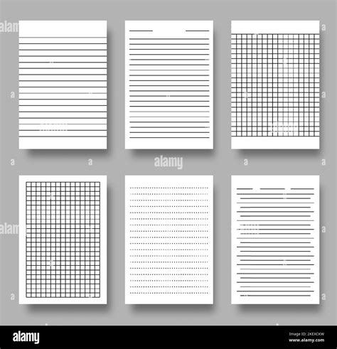 Blank Notepapers Stock Vector Images Alamy