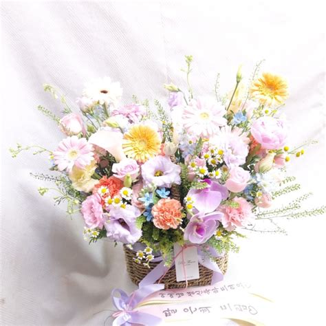 부천꽃집 핑크플라워 엄마생신축하꽃바구니중동꽃집 부천시청꽃집대형꽃바구니 상동꽃집환갑축하꽃바구니중동꽃배달 신중