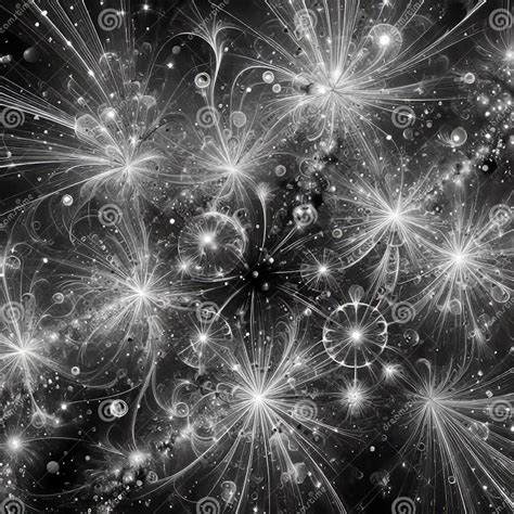 Quantum Fluctuations Flux Of Quantum Particles Stock Illustration