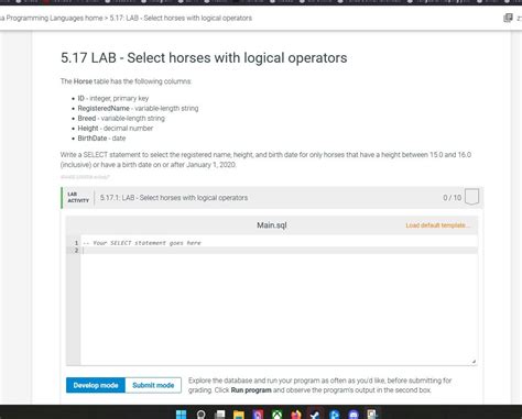 Solved A Programming Languages Home 517 Lab Select