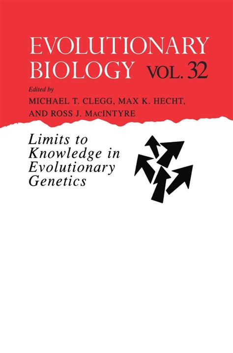 Evolutionary Biology Limits To Knowledge In Evolutionary Genetics 1st Edition Premiumjs Store