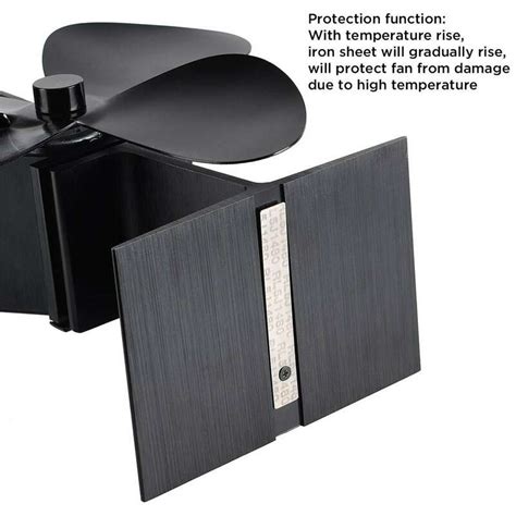 벽난로 팬 4 블레이드 열 전원 난로 팬 로그 목재 히터 버너 친환경 조용한 Ecofan 홈 열 Distribut 연료 절약 가열 냉각 및 통풍구