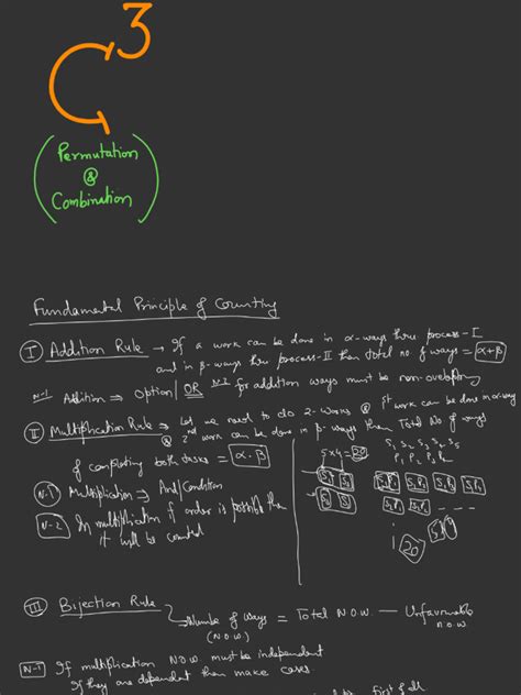 Permutation And Combination C3 Lecture Pdf