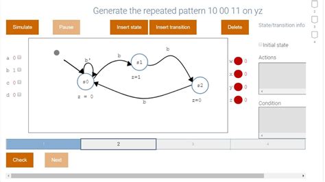 Solved Generate The Repeated Pattern 1000 11 On Yz Simulate