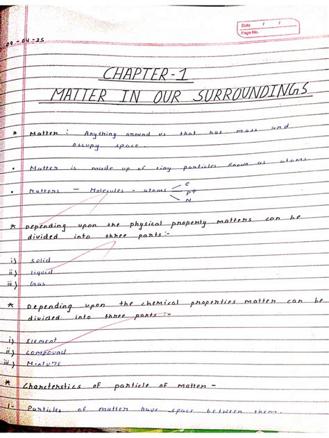Class 9 Matter In Our Surrounding Pdf