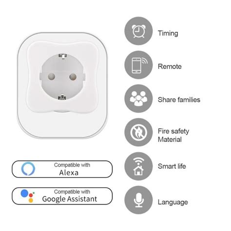 Eu Smart Socket Wifi Mobile Phone App Switch Timin Vicedeal