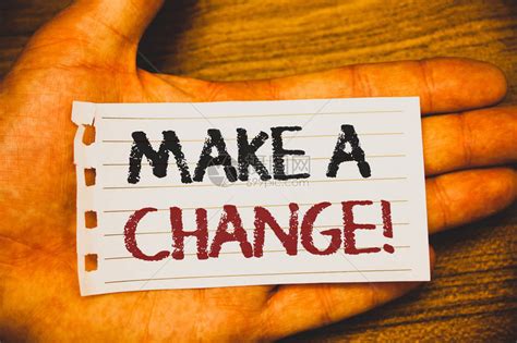 手写文字书写做出改变的励志电话概念意义新目标机会不同方法文本两个字写白纸笔记手张开高清图片下载 正版图片505321636 摄图网