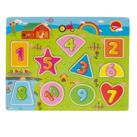 Пазл KriblyBoo деревянный Веселый счет 67901 купить по цене 239 ₽ в ...