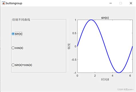 Matlab Gui笔记六按钮组的使用matlab 按钮组 Csdn博客