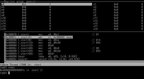 Assembler Qemu Gdb