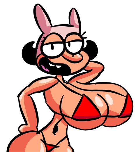 Rule 34 Anthro Bikini Bunny Mask Fat Huge Breasts Noisette Pizza