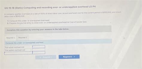 solved qs 15 18 static computing and recording over or