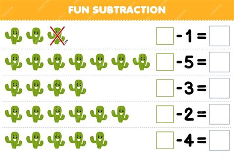 Образовательная игра для детей веселое вычитание считая милый