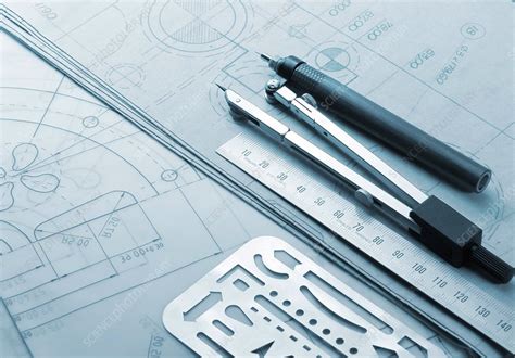 Technical Drawing Instruments Stock Image F0070072 Science Photo