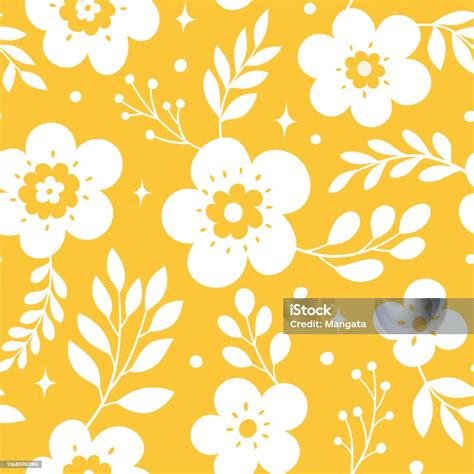 벡터 플로럴 매끄러운 패턴 빈티지 식물 배경 작은 꽃과 트렌디 한 그림 0명에 대한 스톡 벡터 아트 및 기타 이미지 0명