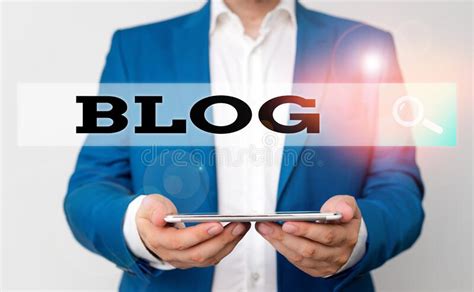 Word Writing Text Blog Business Concept For Regularly Updated Website Web Page Run By