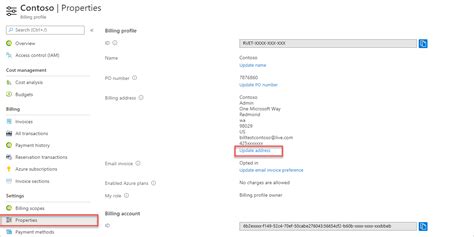 更改 Azure 计费帐户的联系人信息 Microsoft Cost Management Microsoft Learn