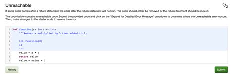Solved Unreachable If Some Code Comes After A Return