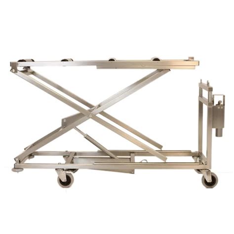 Medical Equipment Electric Elevating Table Mortuary Trolley Lifter