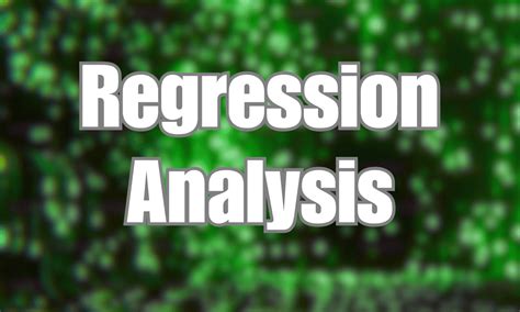 Online Course Regression Analysis From University Of Colorado Boulder
