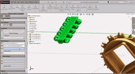 เทคนคในการใชเครองมอใหม Chain Component Pattern เพอตอโซ ในโปรแกรม Solidworks